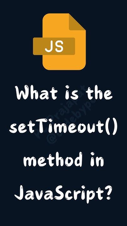 Settimeout In Javascript Javascript Interview Questions Js