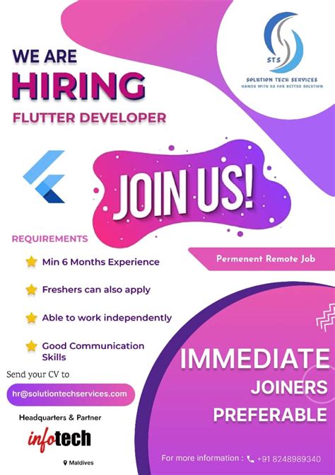 Maharaj S On Linkedin Hiring Flutterdevloper Flutter