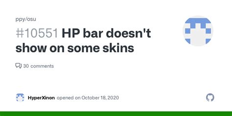 Hp Bar Doesnt Show On Some Skins · Issue 10551 · Ppyosu · Github
