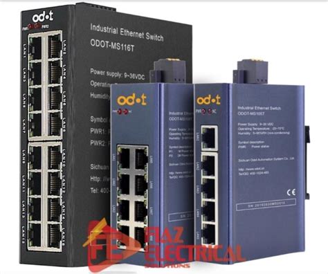 Ethernet Switch 16 100M Ethernet Ports Make ODOT Model ODOT MS116T Odot Industrial PLC In