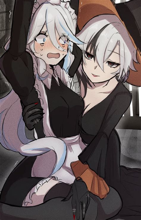 Furina And Arlecchino Genshin Impact Drawn By Nono Danbooru