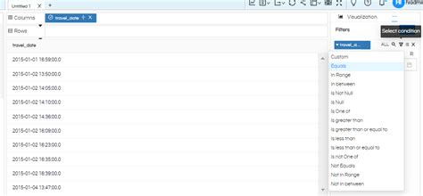 Filter Conditions Helical Insight