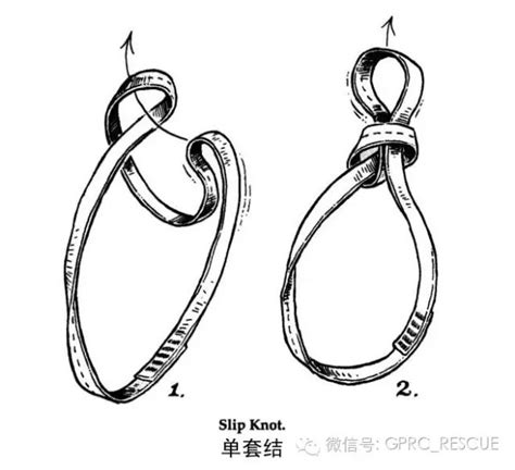 一日一结单套结SLIP KNOT 岩栓