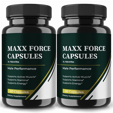 2 Pack Maxx Force Original Maxxforce Capsules With A Natural Daily