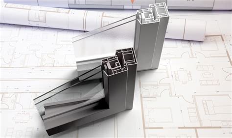 도면 디자인 3d 렌더에서 Pvc 유리 창 및 도어 알루미늄 프로파일 열기 및 닫기 프레임 프리미엄 사진