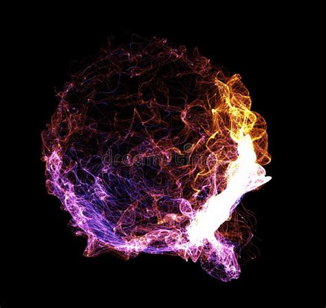 3d Abstract Particle Ball Design Stock Illustration Illustration Of