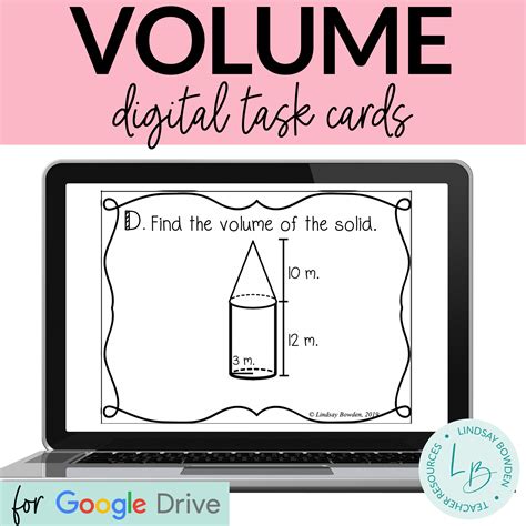 Volume Digital Task Cards Lindsay Bowden