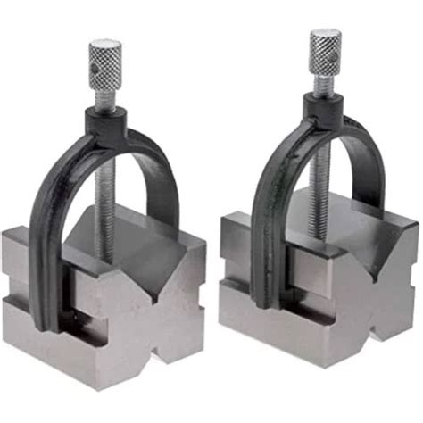 V Block Set Non Magnetic Hardened Ground With Clamp Color Grey At Best Price In Ahmedabad