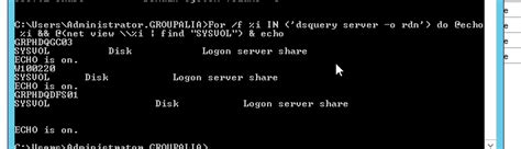 DFS REPLICATION SYSVOL CHECK IT Security