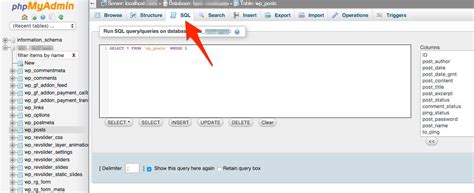 Phpmyadmin Sql Query Hill Media Group