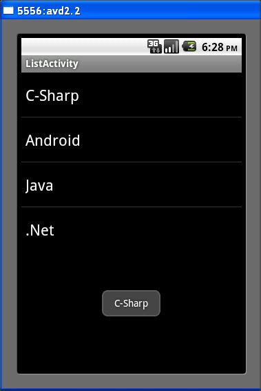 How To Use Listactivity In Your Android Application