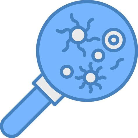 Microbiology Line Filled Blue Icon 43609404 Vector Art At Vecteezy