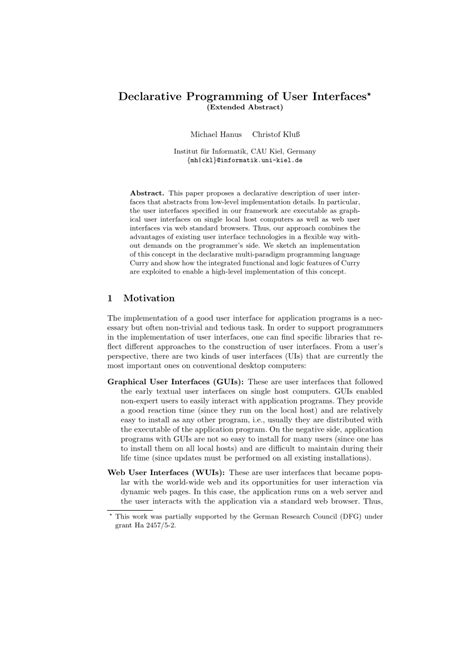 pdf declarative programming of user interfaces