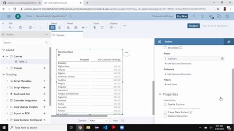 Sap Analytics Cloudsac Application Designer Scripting Basics Part 1 Youtube