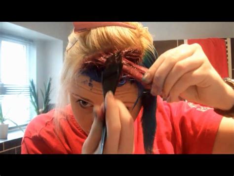 How To Dye Bangs Fringe Youtube