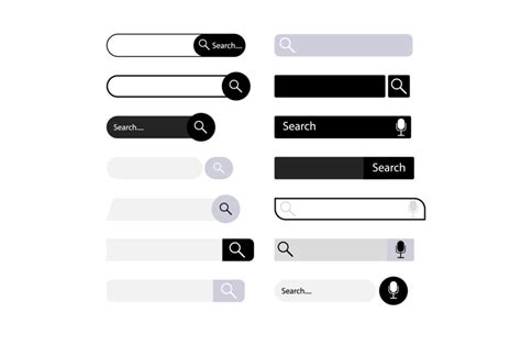 Search Bar User Interface Collection Desing Ui By 09910190 TheHungryJPEG