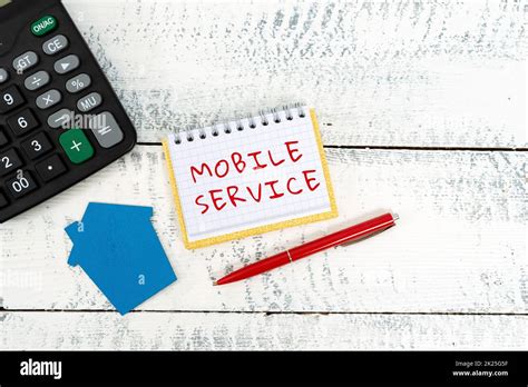 Inspiration Showing Sign Mobile Service Business Approach Radio