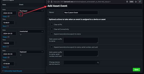 Device Lifecycle Tab Device
