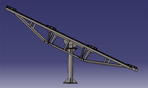 Mild Steel Single Pole Solar Panel Mounting Structure Thickness 2 5 Mm At Best Price In Pune