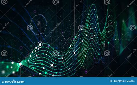 Analytical Indicator Sci Fi Background Schedule Statistics Data
