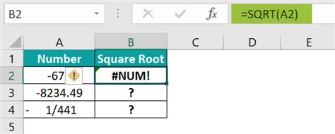 SQRT Excel Function Formula Examples How To Use