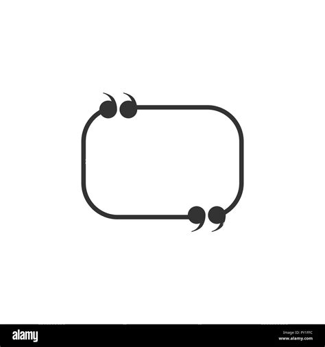 Quote Icon Speech Bubble Symbol Vector Illustration Flat Design Stock Vector Image Art Alamy
