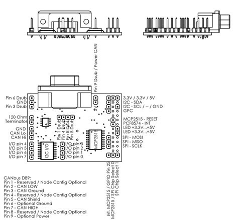 Raspberry Pi Can Board Controller Area Network Can Mcp2515 For