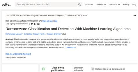 Ransomware Classification And Detection With Machine Learning Algorithms