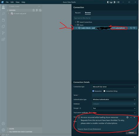 Error Occured While Loading Azure Resources · Issue 22321
