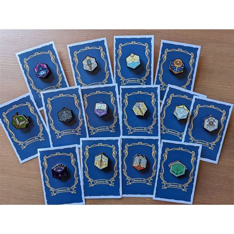 Dandd Class Wooden Pin Badges 14 Designs Etsy