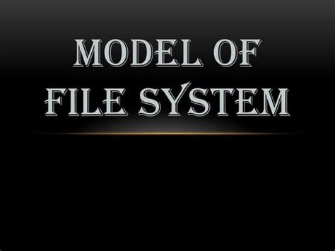 File Management In Operating System Ppt