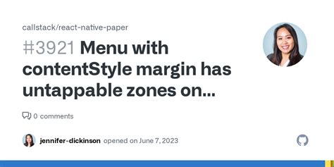 Menu With Contentstyle Margin Has Untappable Zones On Background