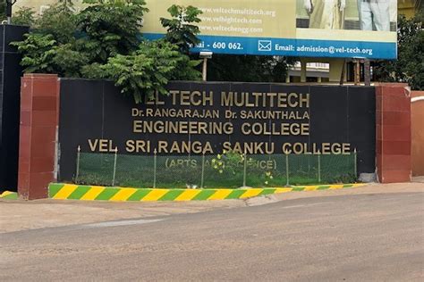 Vel Tech Multi Tech Drrangarajan Drsakunthala Engineering College