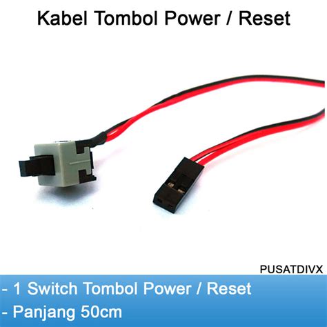 Jual Kabel Tombol Power Atau Reset Switch Front Panel Komputer Pc Kota Surabaya Pusatdivx
