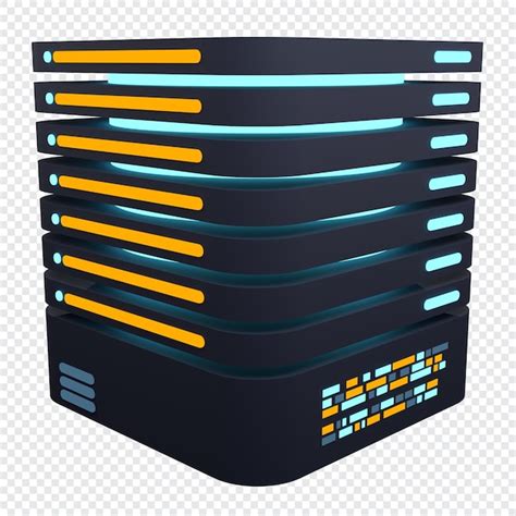 Premium Psd 3d Server Icon Computer Server 3d Render Icon Cloud
