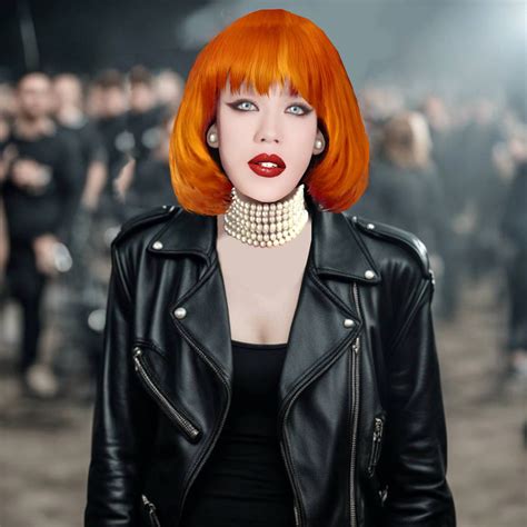 Redhead In Leather With Realistic Pearls By Darkmonster1238 On Deviantart