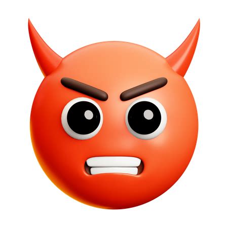 619 Devil Face Emoji 3d Illustrations Free Download In Png Blend