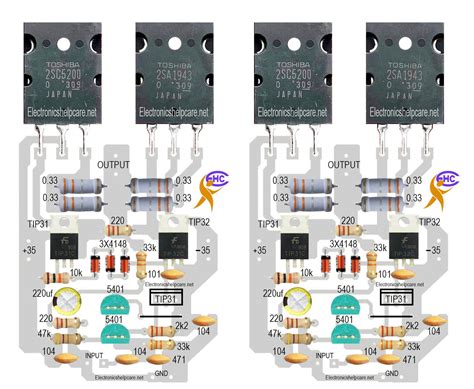 Diy Audio Amplifier Using Transistors Electronics Help Care
