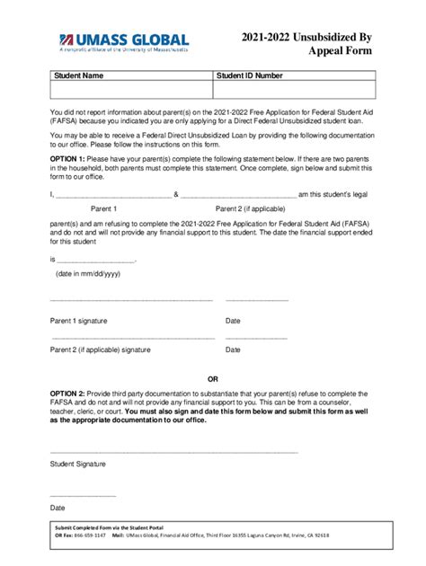 Fillable Online Do 20212022 Dependency Status Appeal Form Fax Email Print Pdffiller