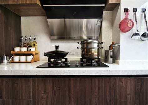 广州恒大绿洲现代风格90平米设计方案 厨房灶台装修效果图 装信通网