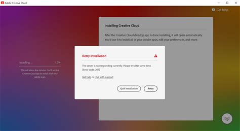 Installation Error For Adobe Creative Cloud Deskto Adobe Product
