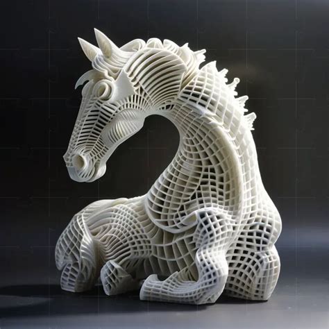 Beautiful 3d Printed Sculptures Midjourney Prompt Promptbase