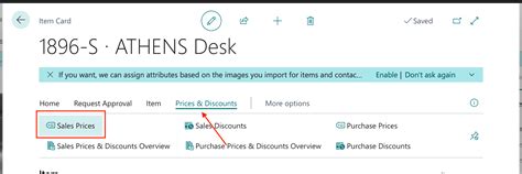 Dynamics 365 Business Central Manage Sales Prices