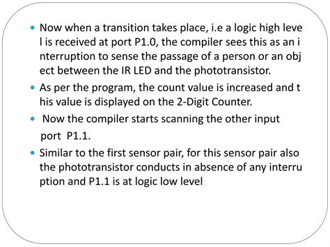Bidirectional Visitor Counter Pptx
