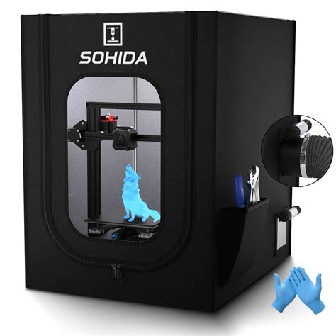 3d Printer Enclosure Printer Cover With 72mm Exhaust Fan Port Fireproof Dustproof