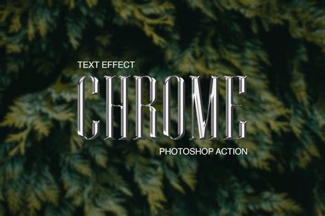 Chrome Text Photoshop Action Graphic By Abdul Syukur · Creative Fabrica