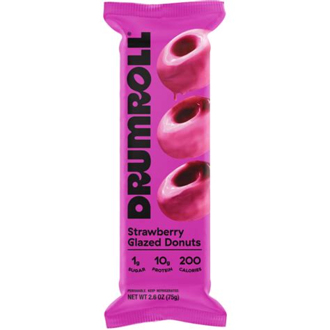 Kroger Drumroll® Strawberry Glazed Mini Protein Donuts Same Day