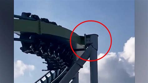 북미서 가장 빠른 롤러코스터 승객 태우고 달리다 휘청