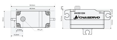 Chaservo Hv3512h Digital Hv Servo 50g 200 Mm 011sec 40kg 2bb