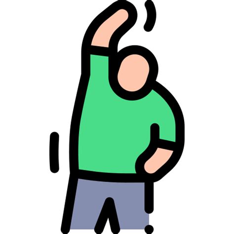 Icono De Ejercitándose Detailed Rounded Lineal Color